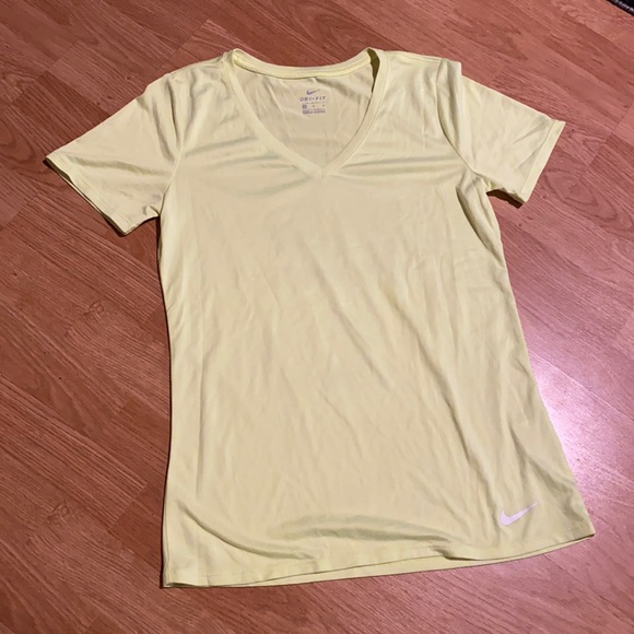 Nike | Tops | Neon Yellow Dri Fit Shirt | Poshmark